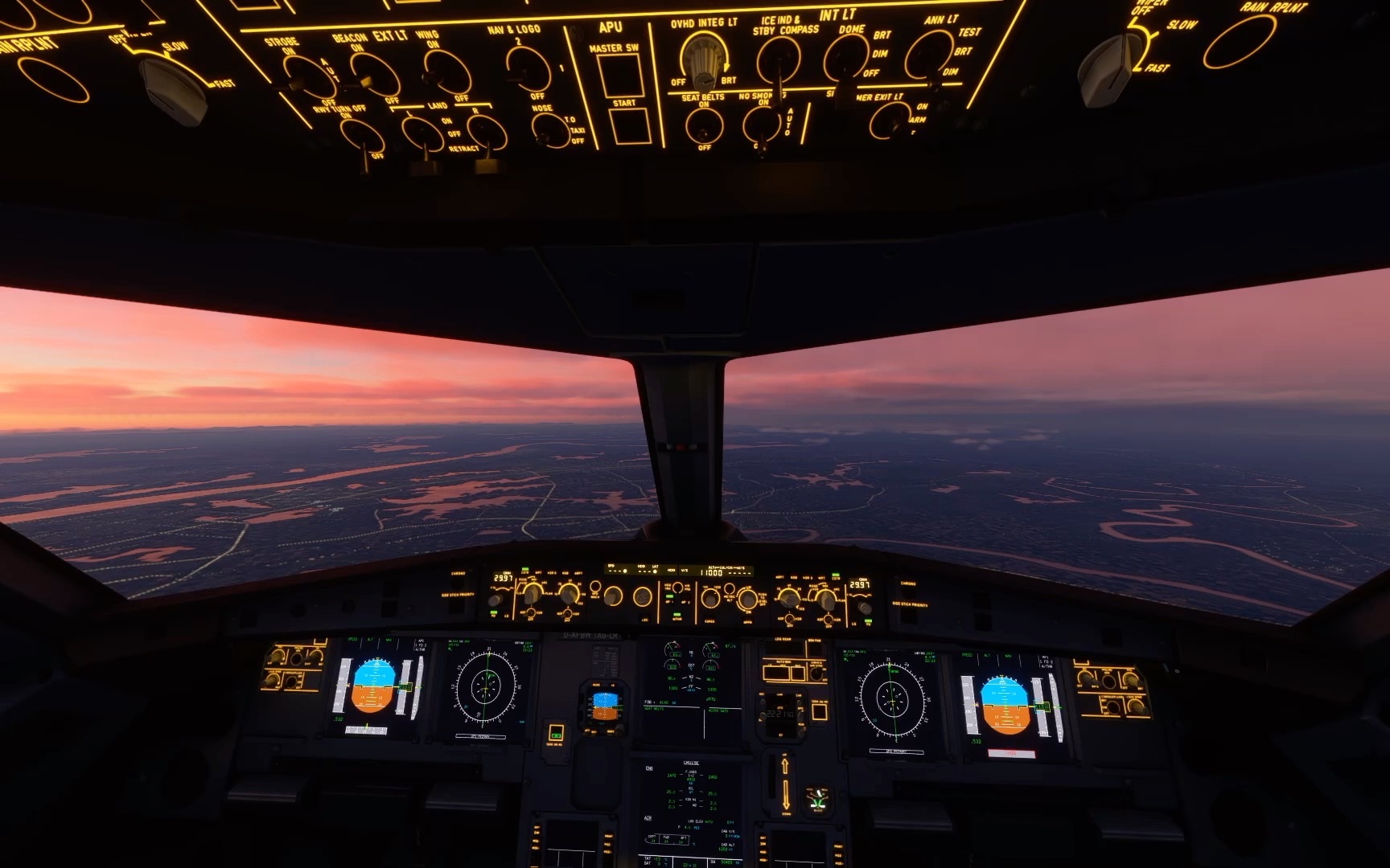 【微软模拟飞行2020】 首都至香港 沿途高空美景