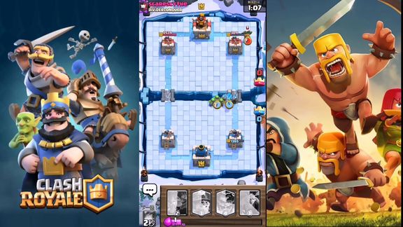 皇室战争 选卡模式公平对战 一秒钟决定胜负