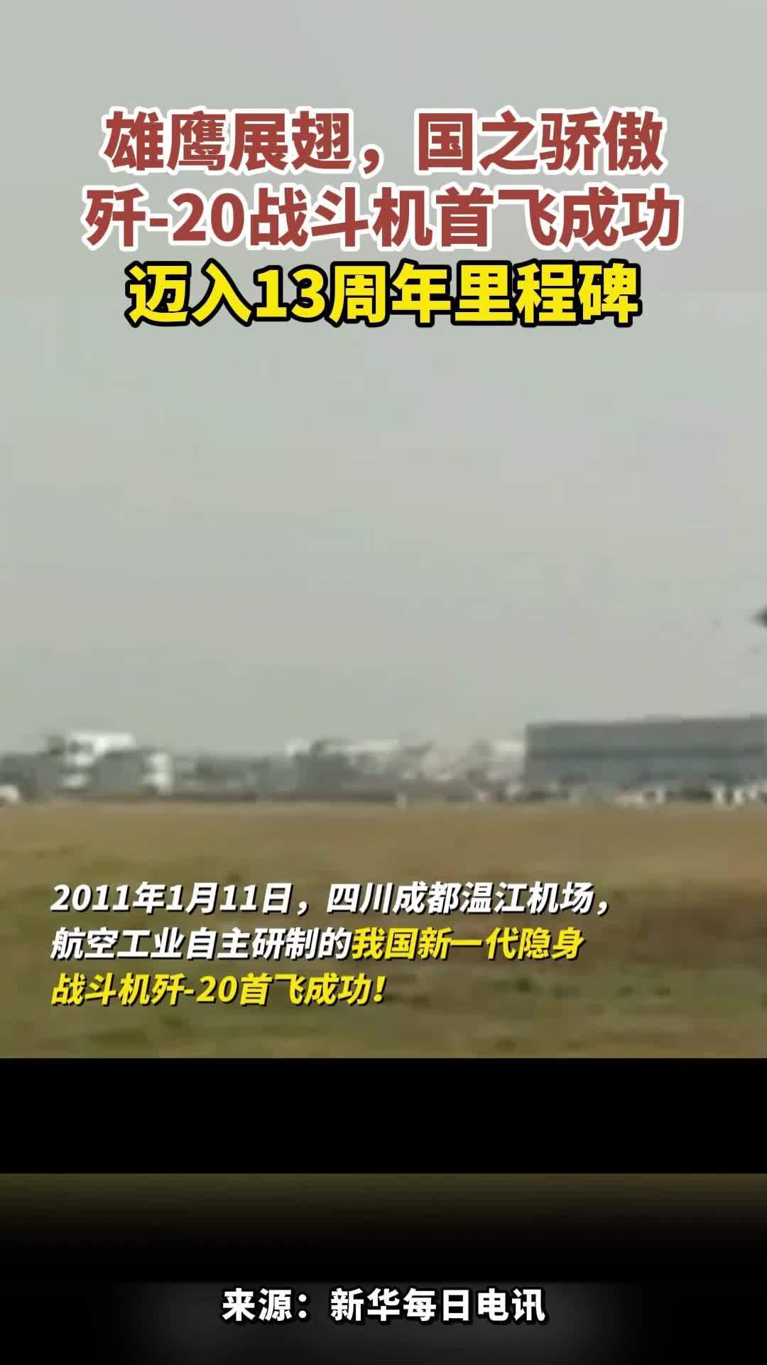雄鹰展翅,国之骄傲:歼-20战斗机首飞成功迈入13周年里程碑