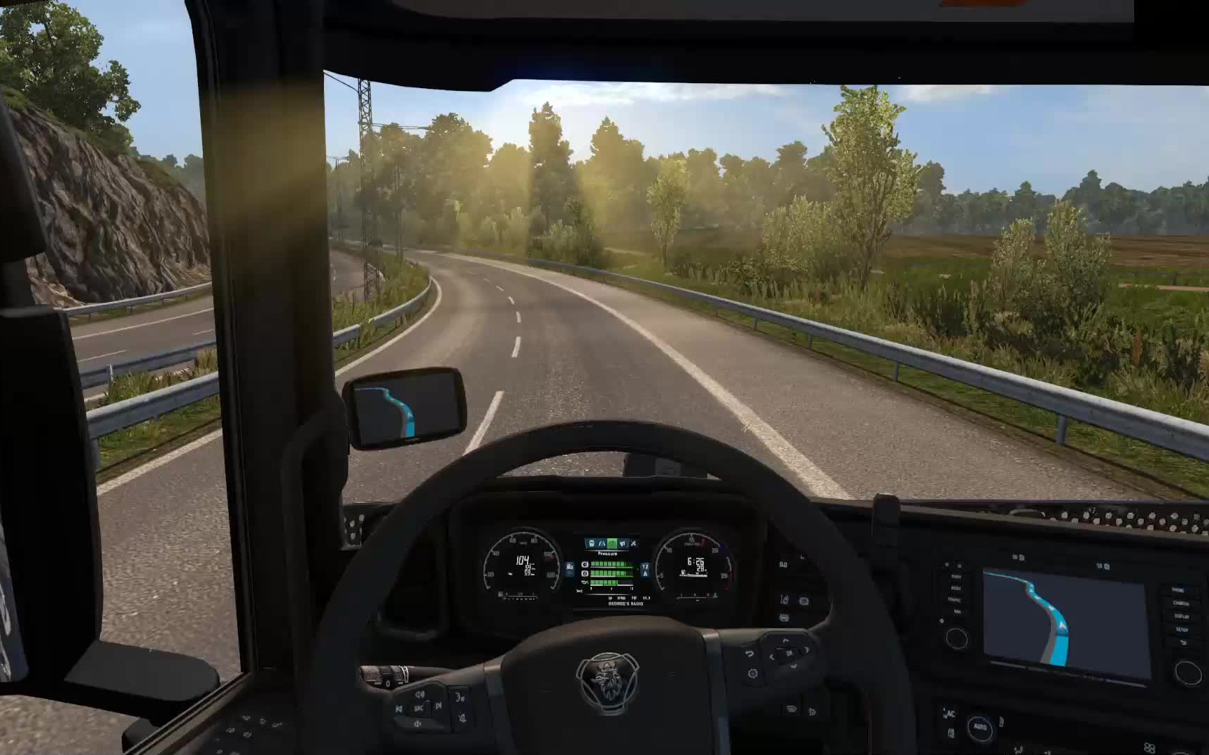 【欧洲卡车模拟2】01:驾驶Scania S730 V8,将16吨培养基从...