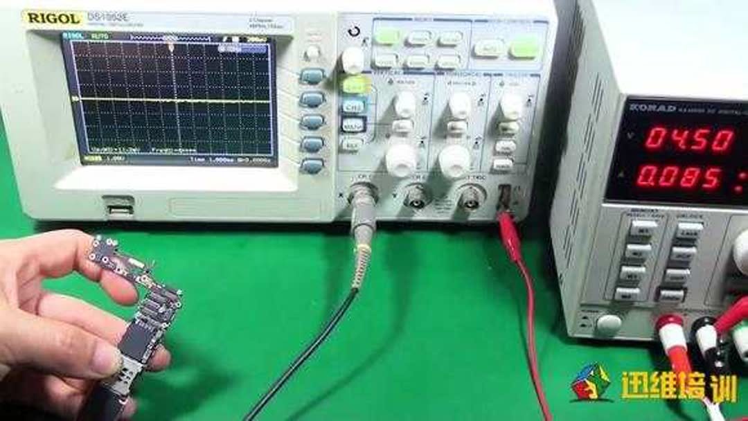 手机维修中示波器如何测量供电电压?讲解很清楚定位故障快速精确