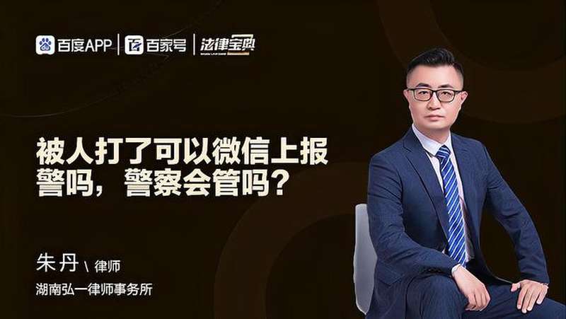 被人打了可以微信上报警吗,警察会管吗?