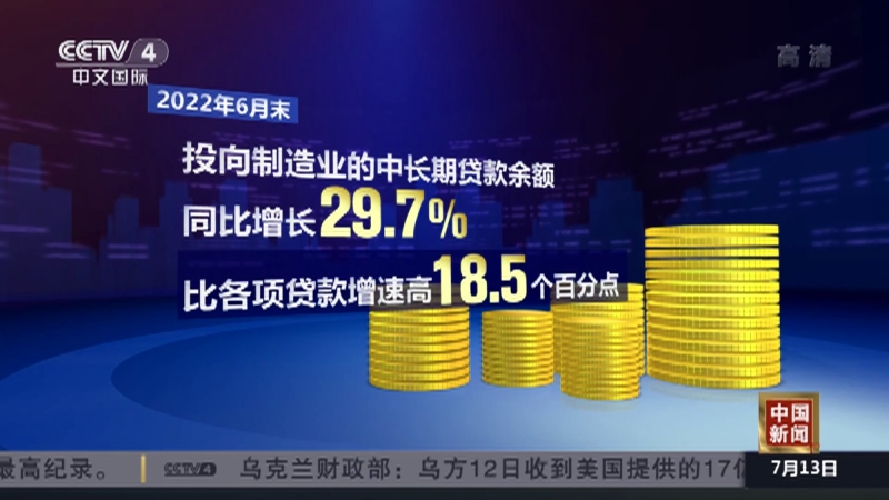 [中国新闻]中国上半年金融统计数据公布 当前流动性合理充裕 信贷结构...