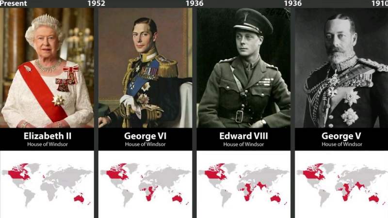 英国历代国王世系及疆域变化,从英伦三岛,变身为日不落帝国