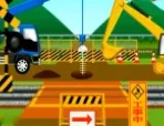 汽车动画 工程车吊车挖掘机模拟修路 亲子益智