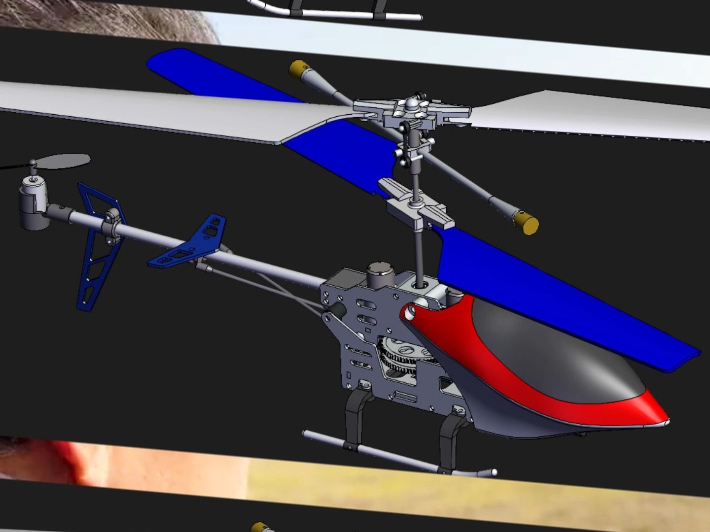 遥控直升机3D模型