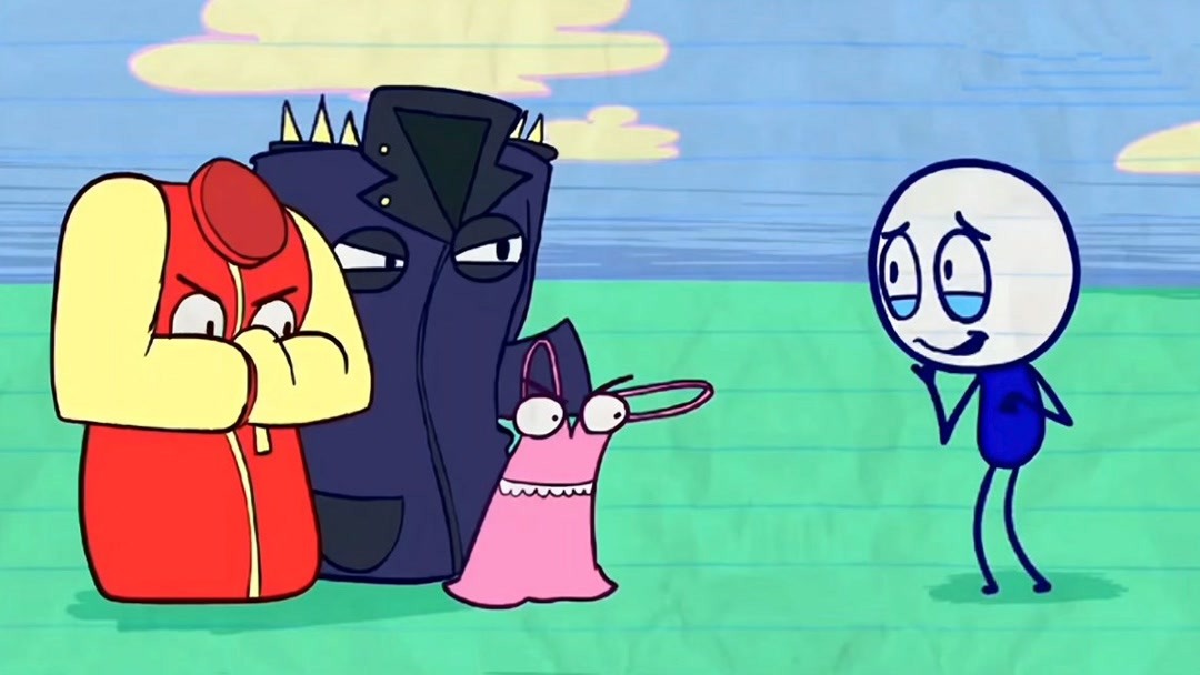 【米猪】铅笔人遇到漂亮的衣服 爱美之心人皆有之 铅笔画小人游戏