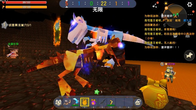 迷你世界:说好的可以在岩浆行走的化石龙呢?