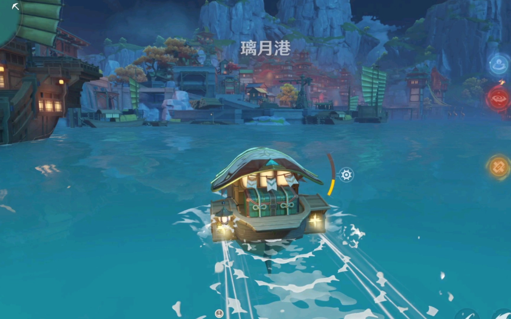 稻妻解除封国令后,从离岛开船回璃月港