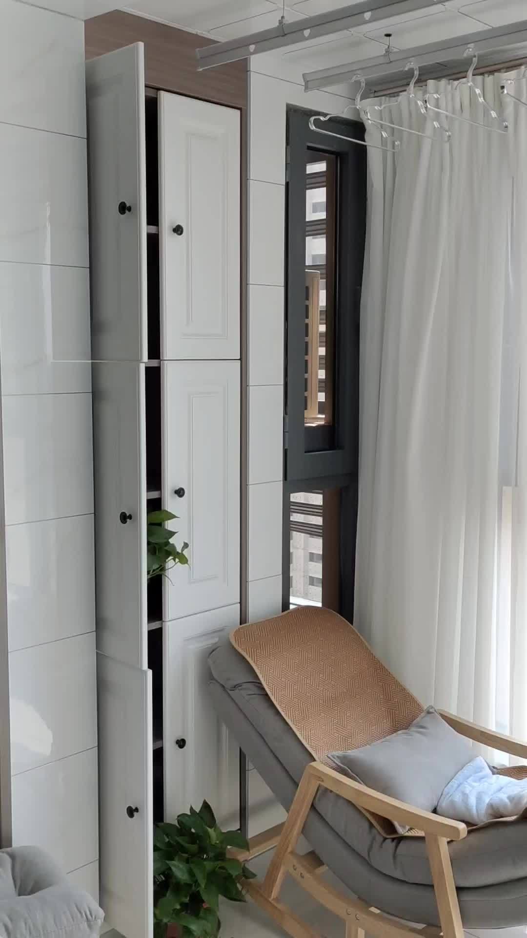 客厅阳台不需要推拉门#装修