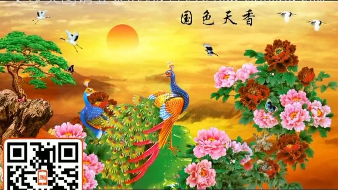 钻石画绣欣赏 钻石画绣教程 十字绣珠彩绣丝带绣画视频教程绣法
