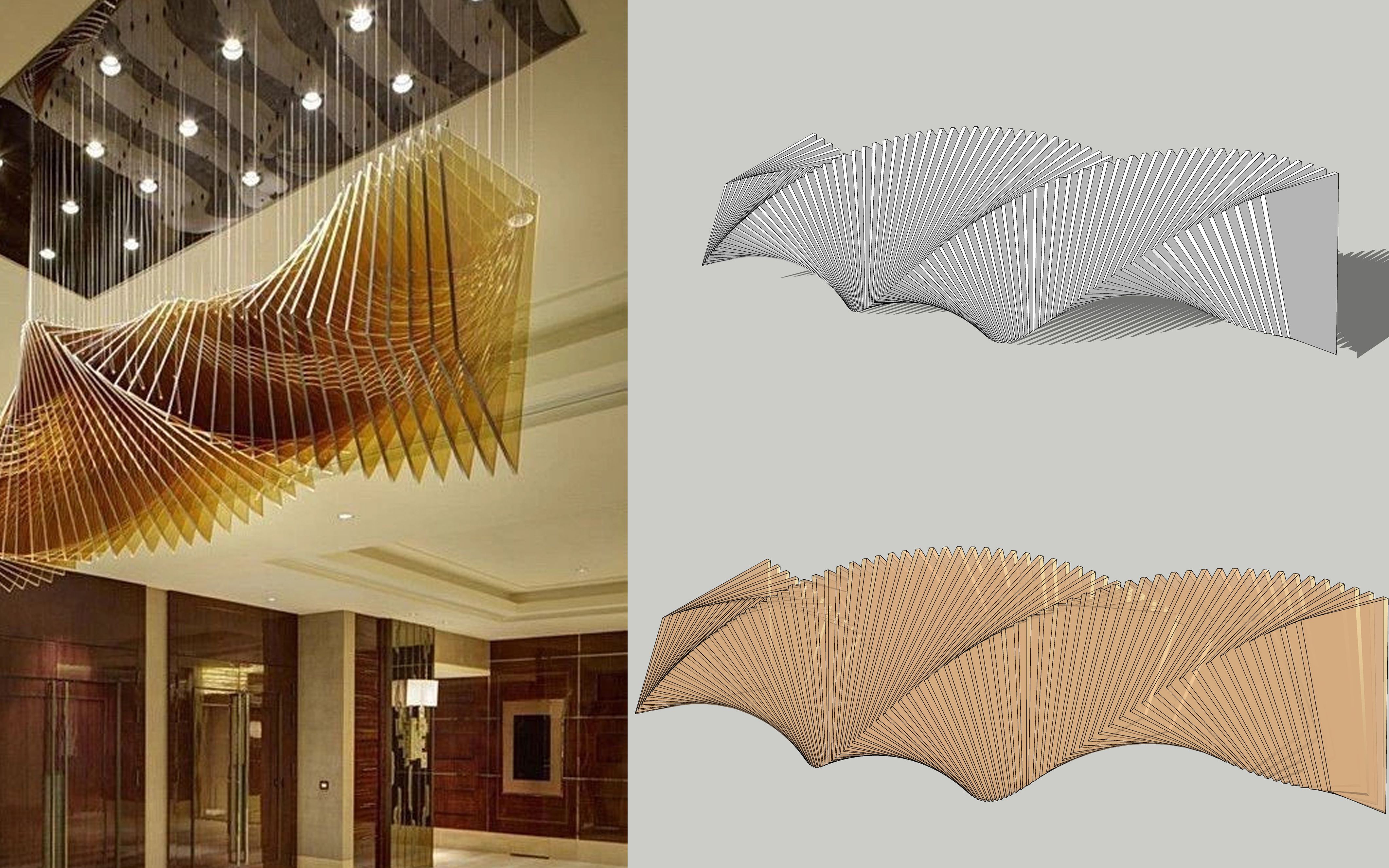 朝拾学社.SketchUp室内异形装置建模
