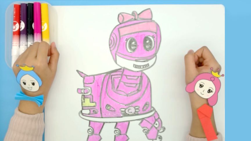 帮帮龙出动之恐龙探险队:漂亮可爱让人喜欢的Viki 儿童画 卡通画