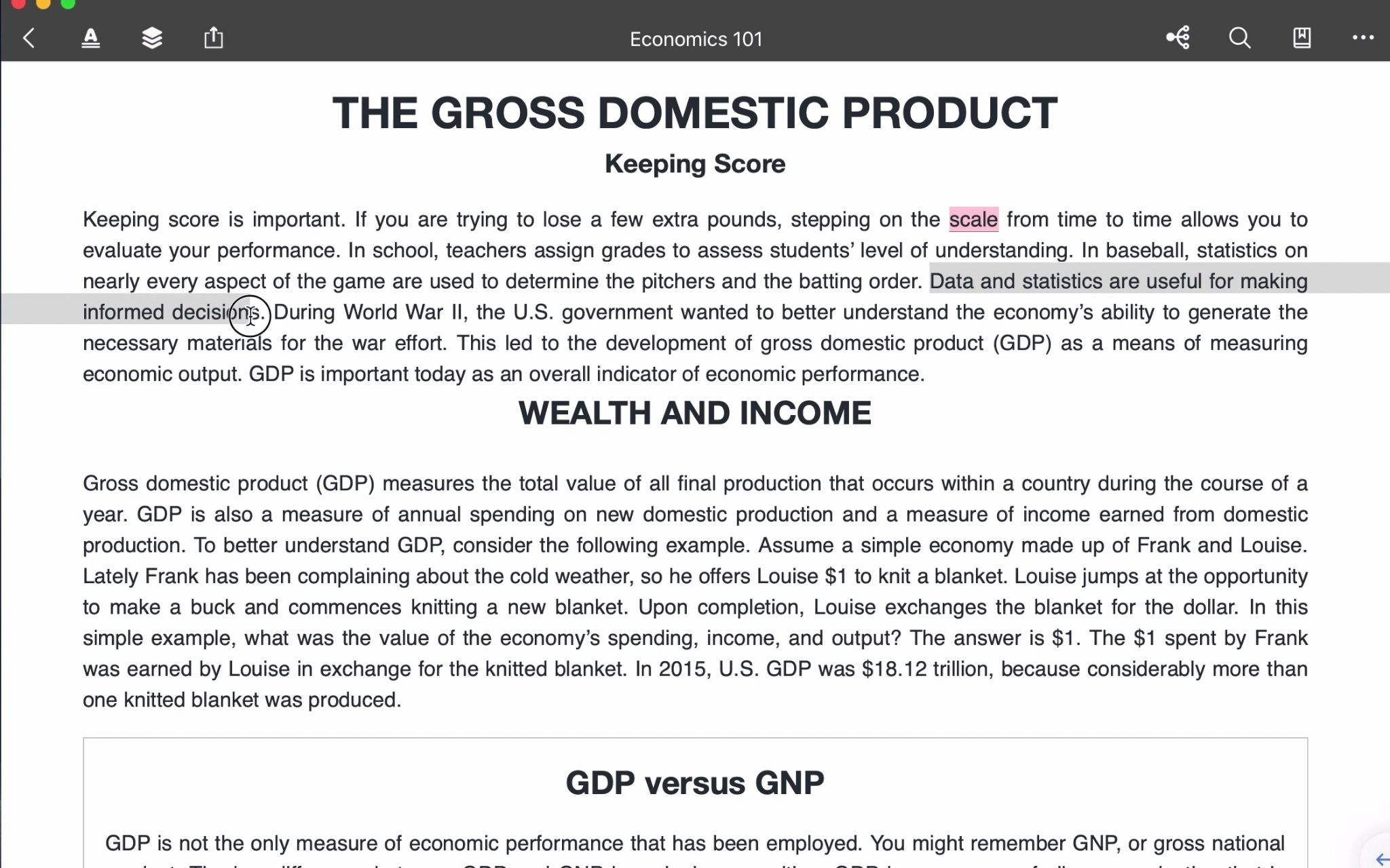 《经济学 101》通识课 17 【国内生产总值GDP】