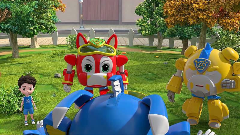 冒险小狗帮:小狗狗们很开心,在一起玩呢,真是太逗了