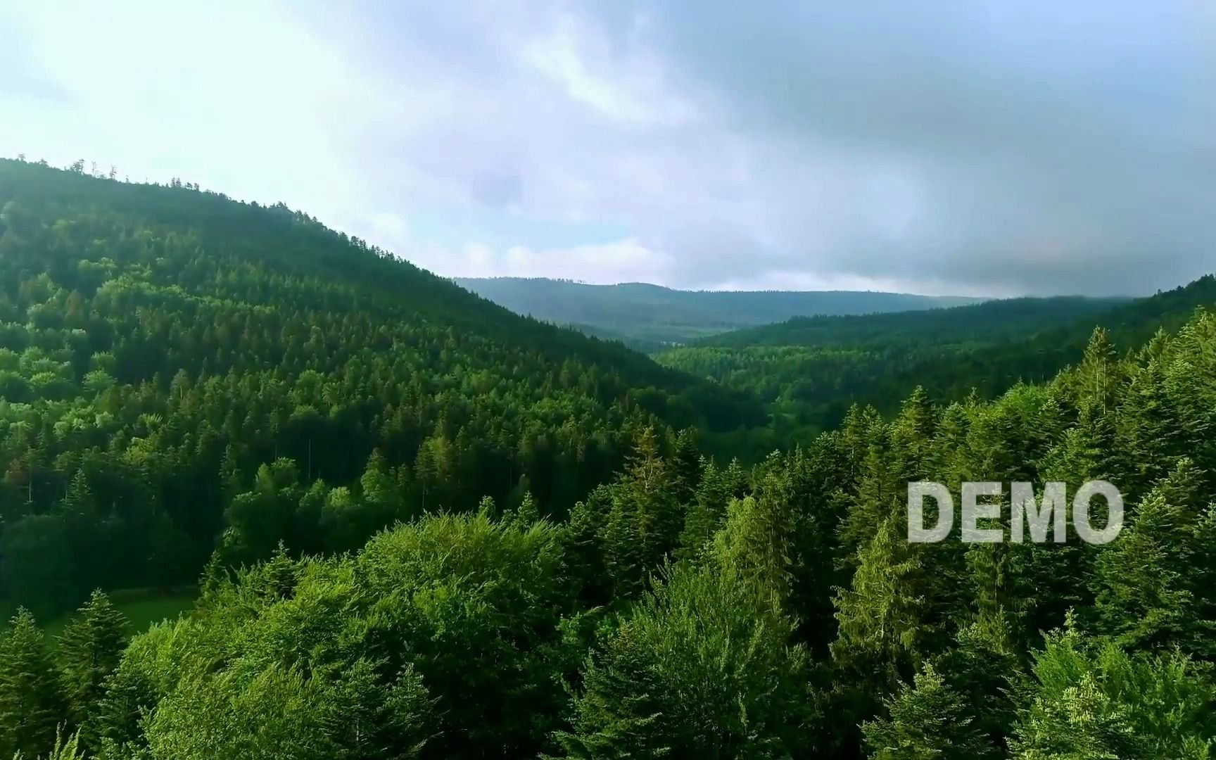 舞台视频 大屏素材 c865 4K高清画质壮美辽阔森林群山植被绿色大自然...