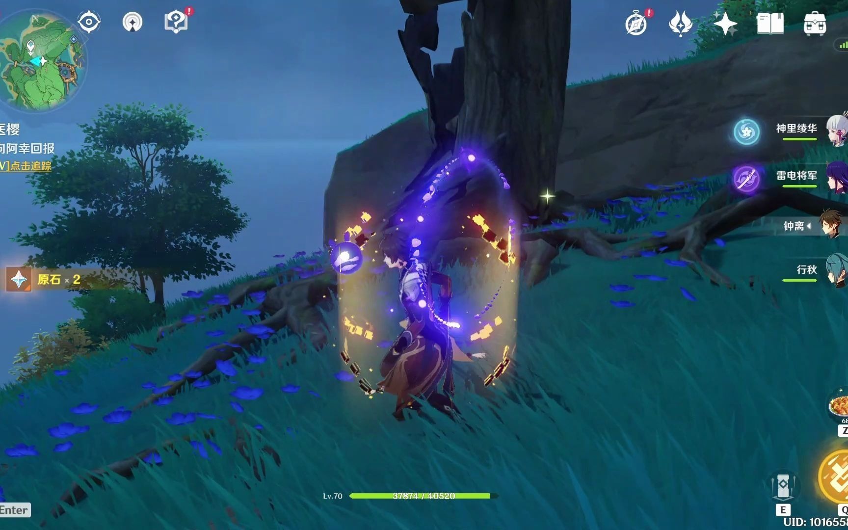 【原神】 五个雷樱树位置