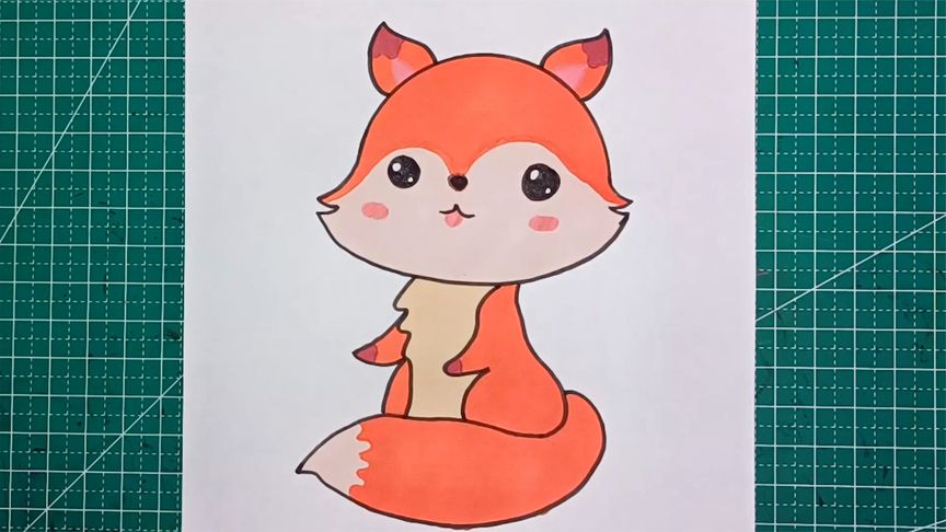 小狐狸很狡猾,狐假虎威,简笔画来画画,创意儿童画,亲子手绘