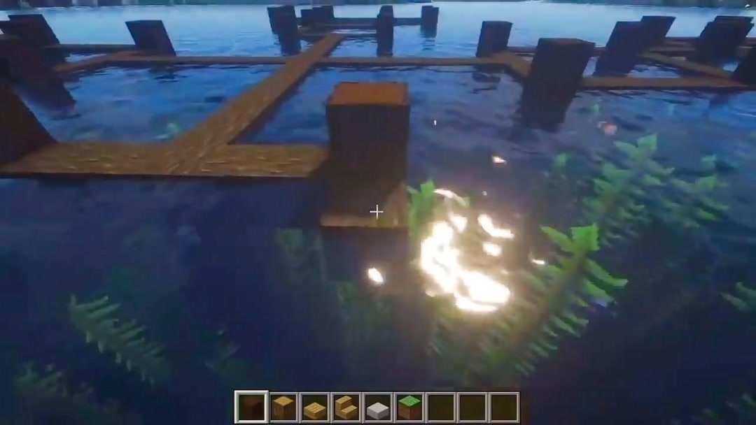 我的世界教程 : 如何在水面上建造房子