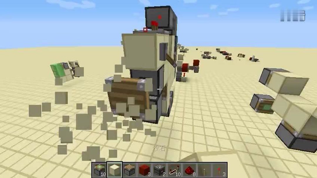 我的世界Minecraft红石-最小2*2螺旋门v2 教程