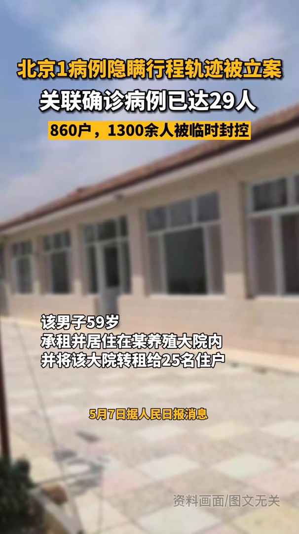 关联的确诊病例已达29人!北京1病例隐瞒行程轨迹被立案
