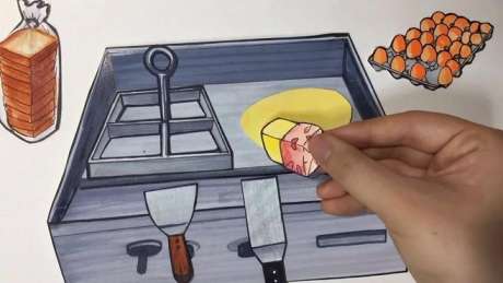 手绘定格动画:早餐这样吃,简单又营养!