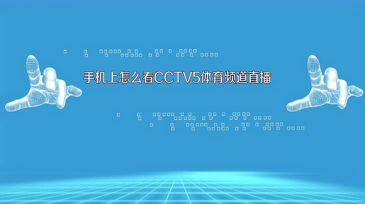 怎么在手机上看,CCTV5体育频道直播,跟随小编一起来了解下吧