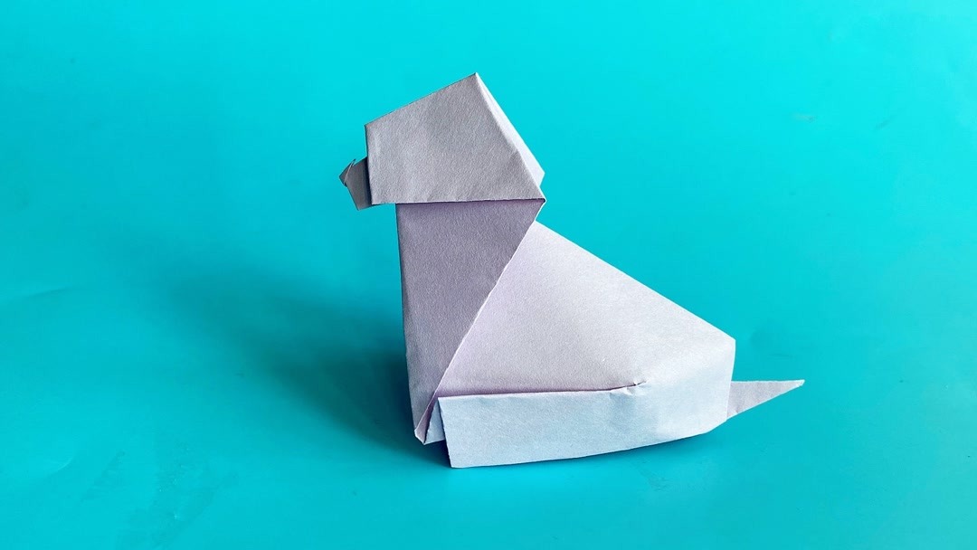 教你折纸小狗,简单易学,生动形象