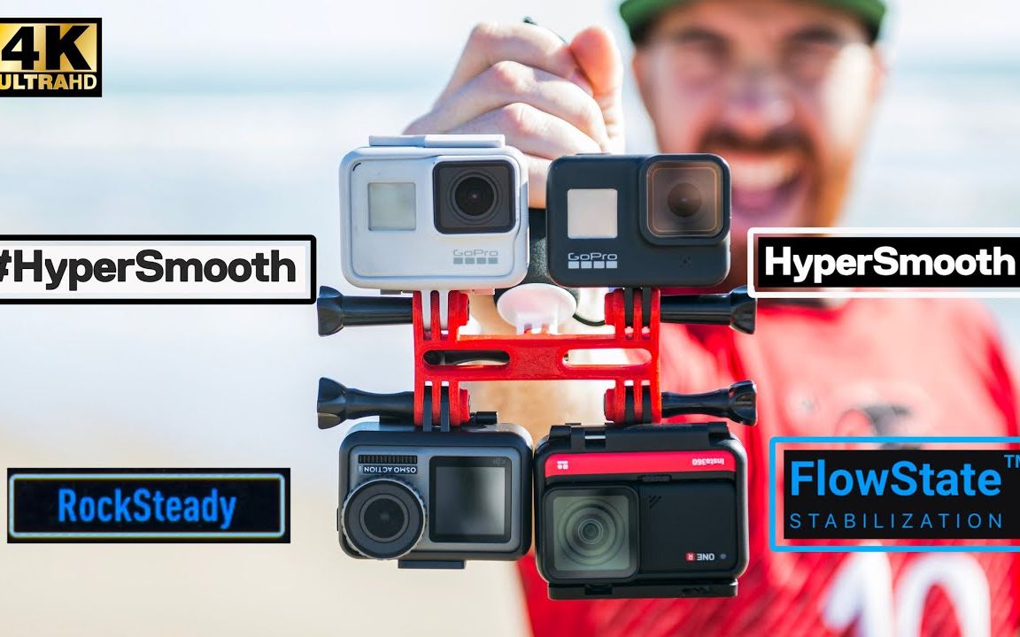 ...相机实拍对比GoProHERO 7 8/Insta 360 One R/DJI OSMO Action 4K