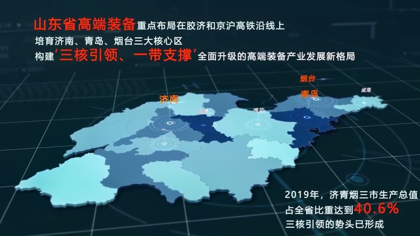 沿“线”布局“三核引领” 大数据看山东高端装备产业发展新格局
