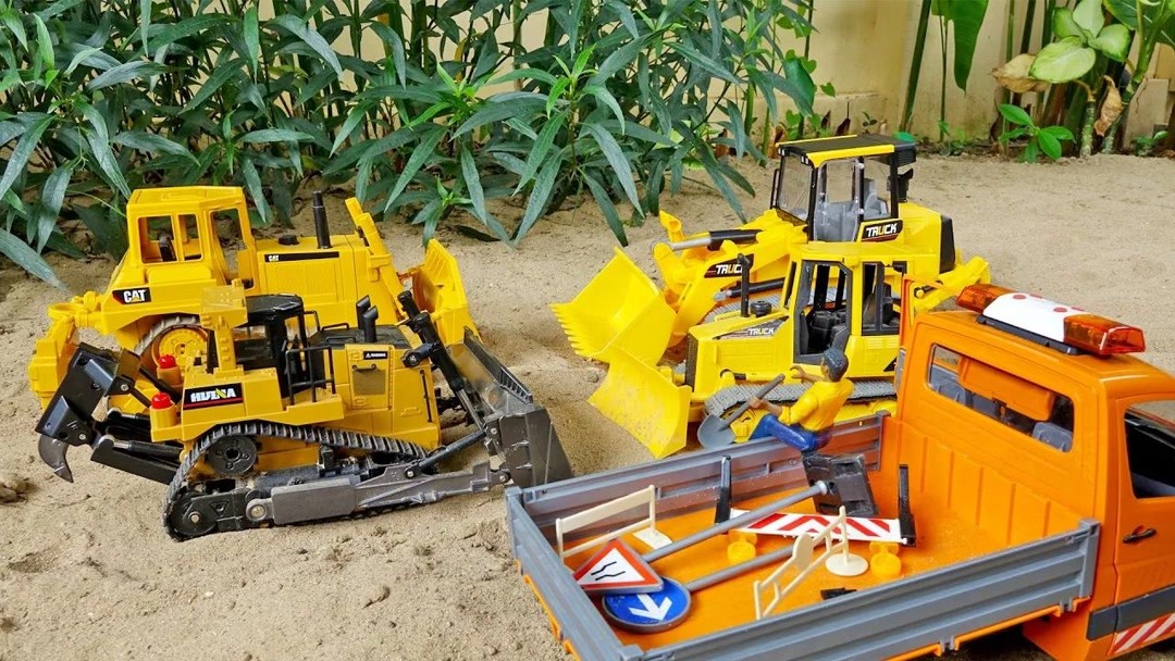 挖掘机工程车世界 第5集 推土机挖掘机救援