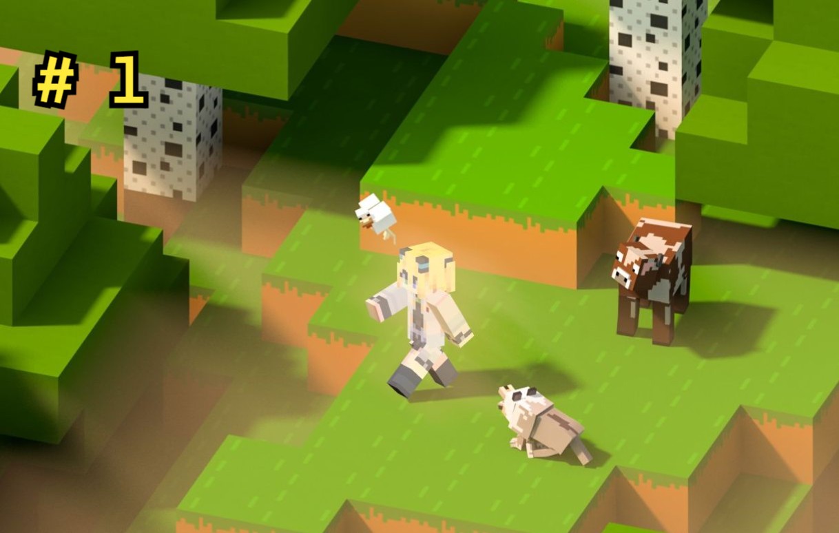 我的世界从零开始的原版生存 #1 白桦林什么的总是能令人心生喜悦