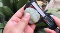 芊雅福天然和田玉皮带扣玉龙头男款腰饰件霸气玉石腰佩挂件