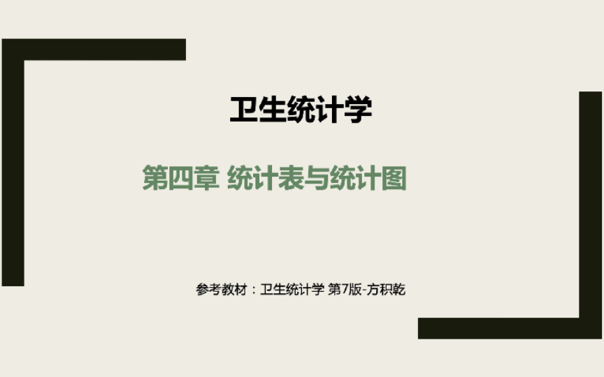 卫生统计学-统计表与统计图,9个知识点