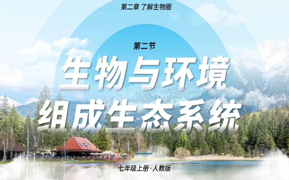 七上生物丨教学课件丨生物与环境组成生态系统