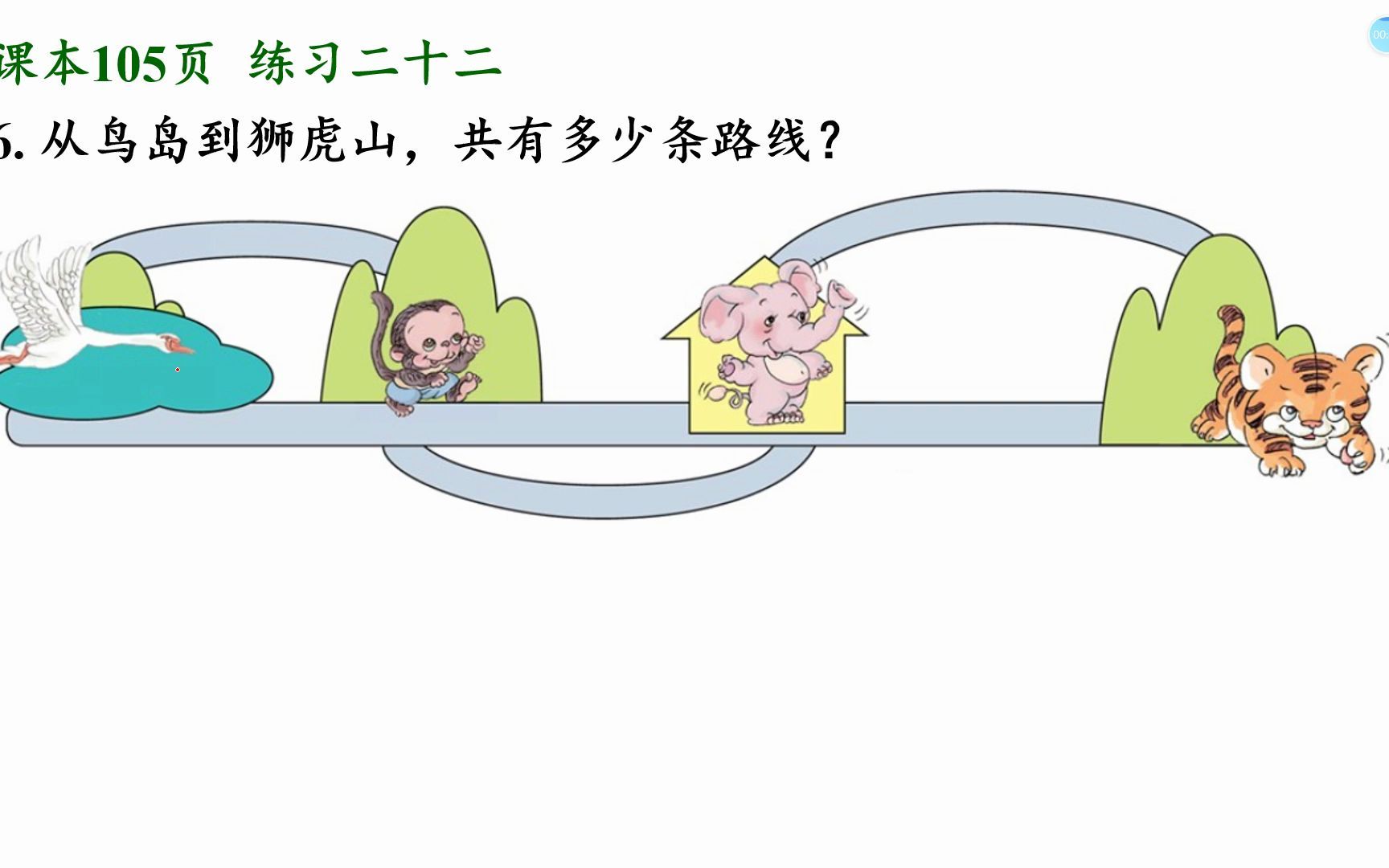 人教版三年级数学下册, 数学广角--搭配问题, 练习二十二(课本第105页...
