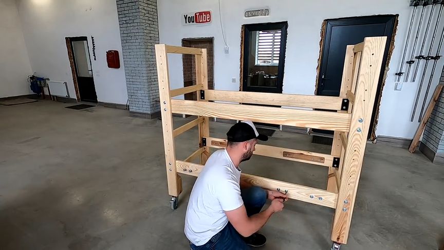 制作移动式木架3合1