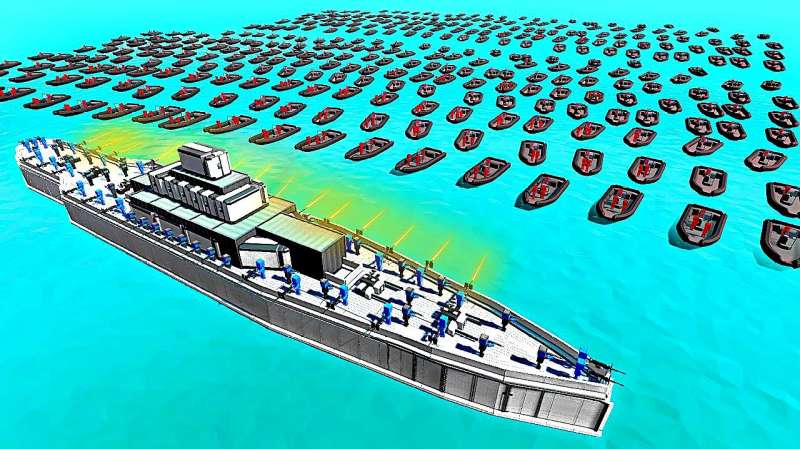 古代战争模拟器!超级战舰返航途中遭遇敌军袭击!面面解说