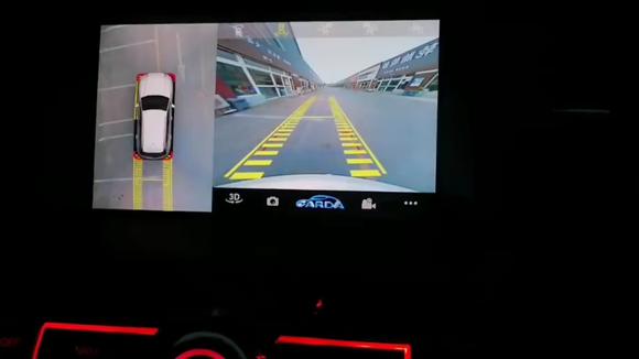 途乐光纤CD.DVD导航,内置360一体机,晚上倒车的效果