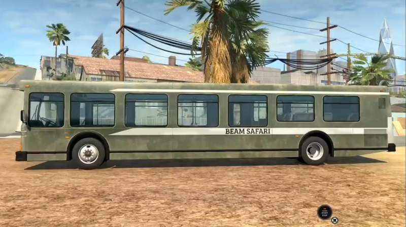 BeamNG:公共汽车开足马力测试超强悬挂性能,模拟真实车祸游戏