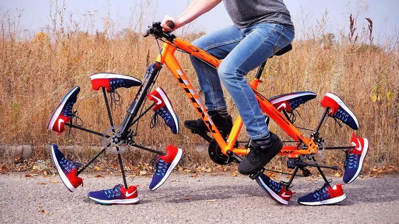 史诗级设计:跑鞋制作独特型单车,骑起来感觉会如何呢?