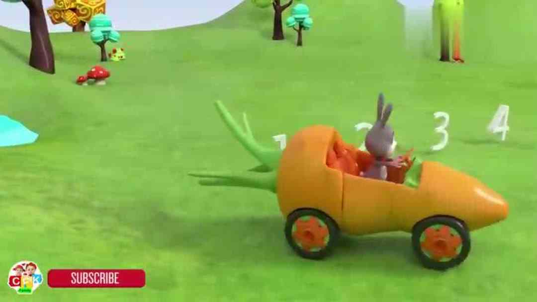 亲子早教益智动画3兔D宝打篮球投篮学习颜色!