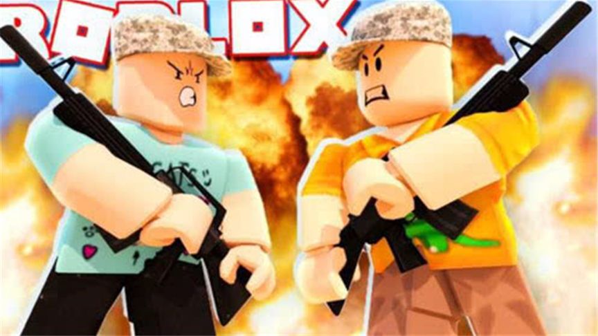 Roblox CF枪战模拟器!特效枪的威力很厉害,停在空中被石化