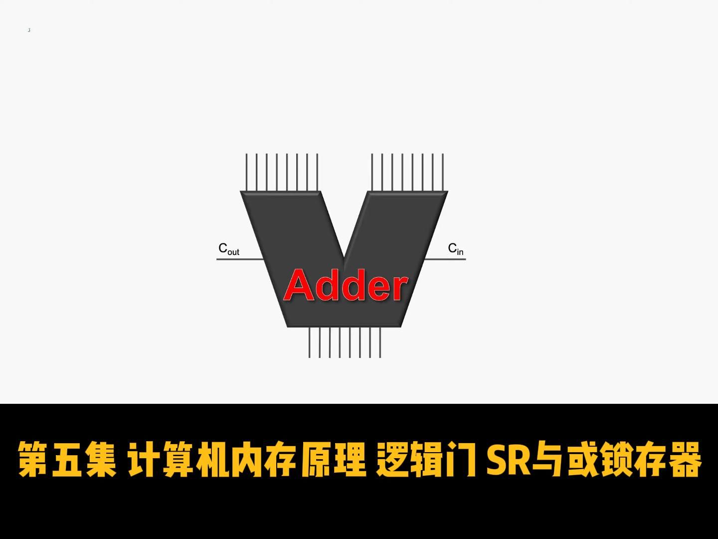 第五集 计算机记忆原理 逻辑门 SR与或锁存器