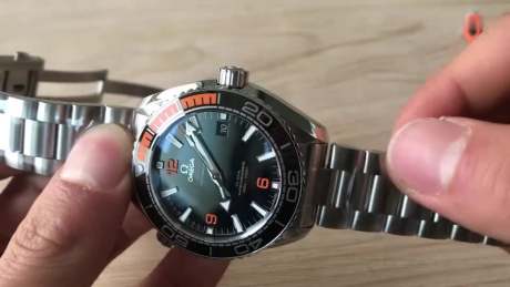 VS厂欧米茄海马600拆表带 时间、日历的调节方式