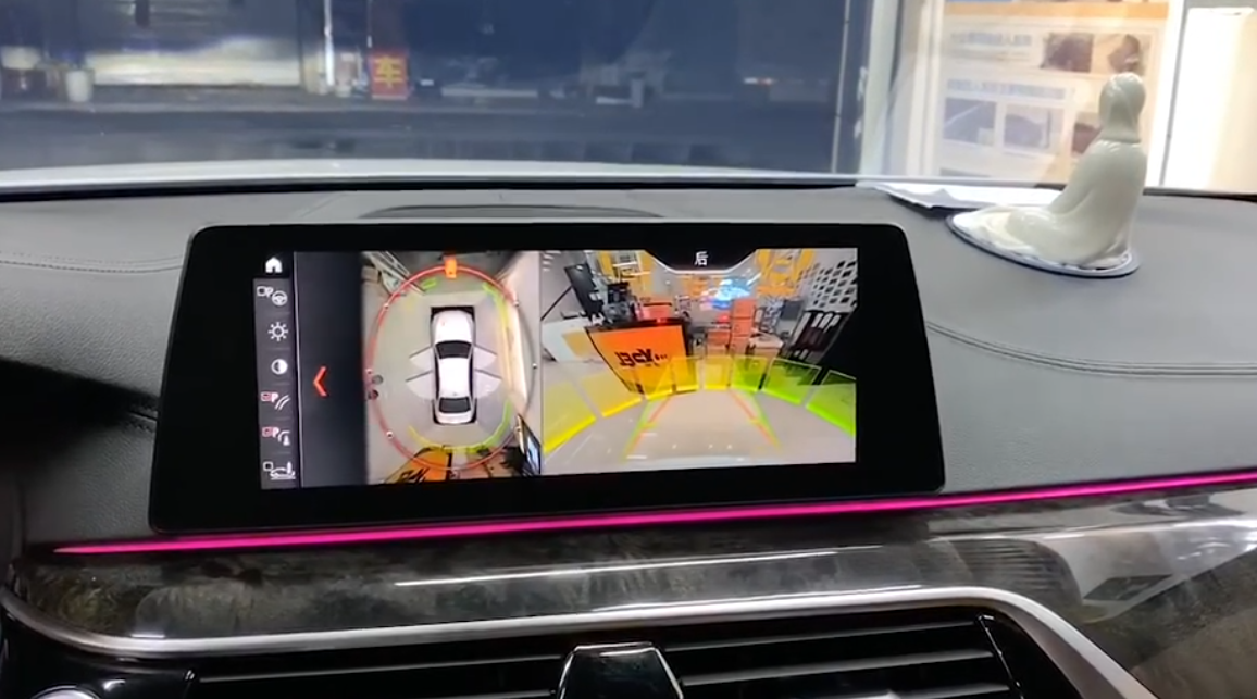 宝马530改装原厂360全景导航完工,效果非常赞