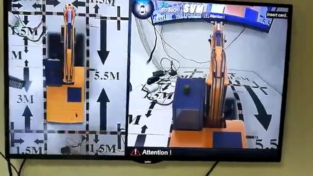 车侣工程车挖掘机360全景泊车无盲区影像系统