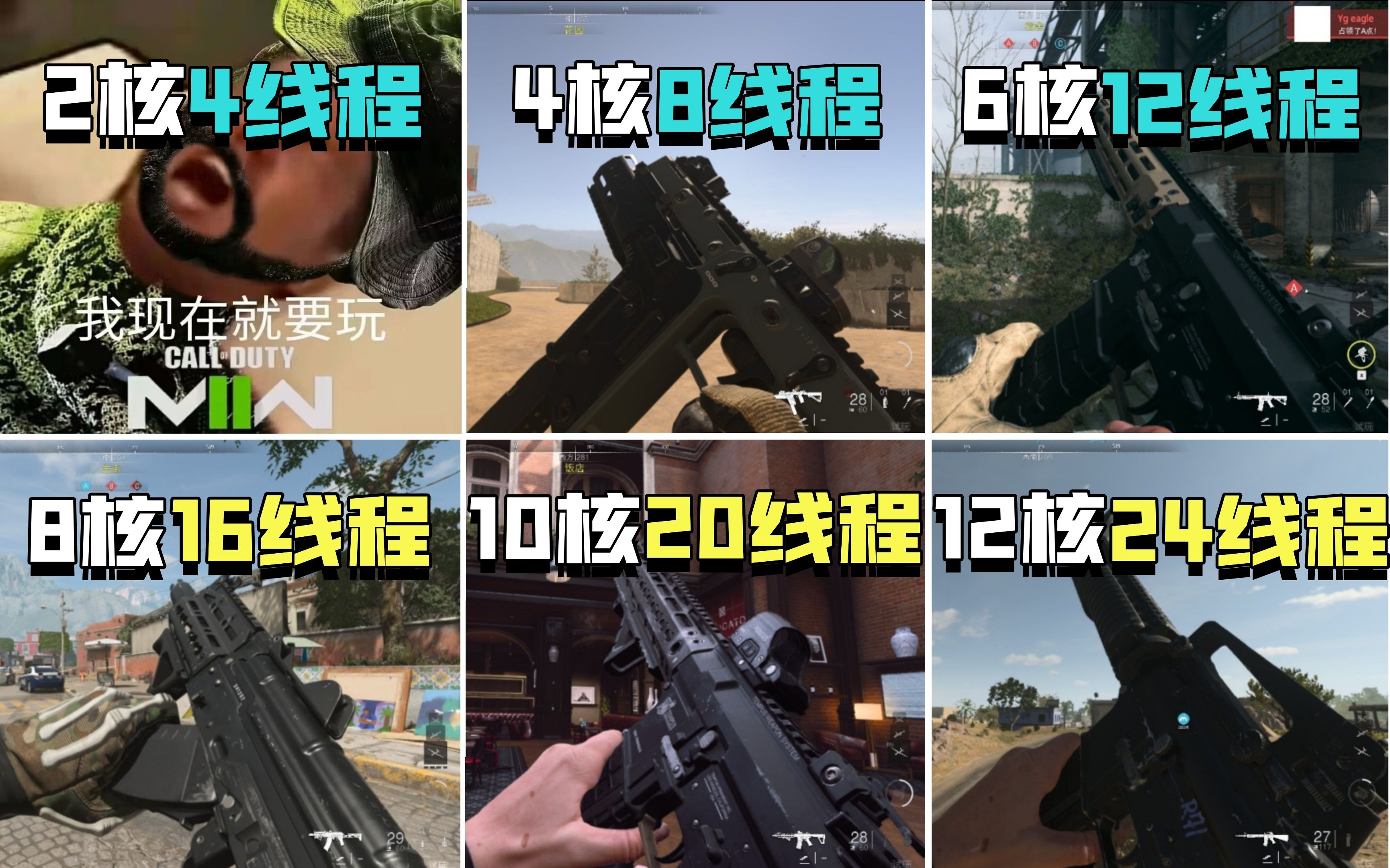 你需要多少核心CPU才能喂饱使命召唤19?【游戏性能测试】