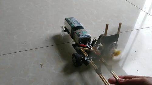 自制风力电动模型,没想到动力太强了