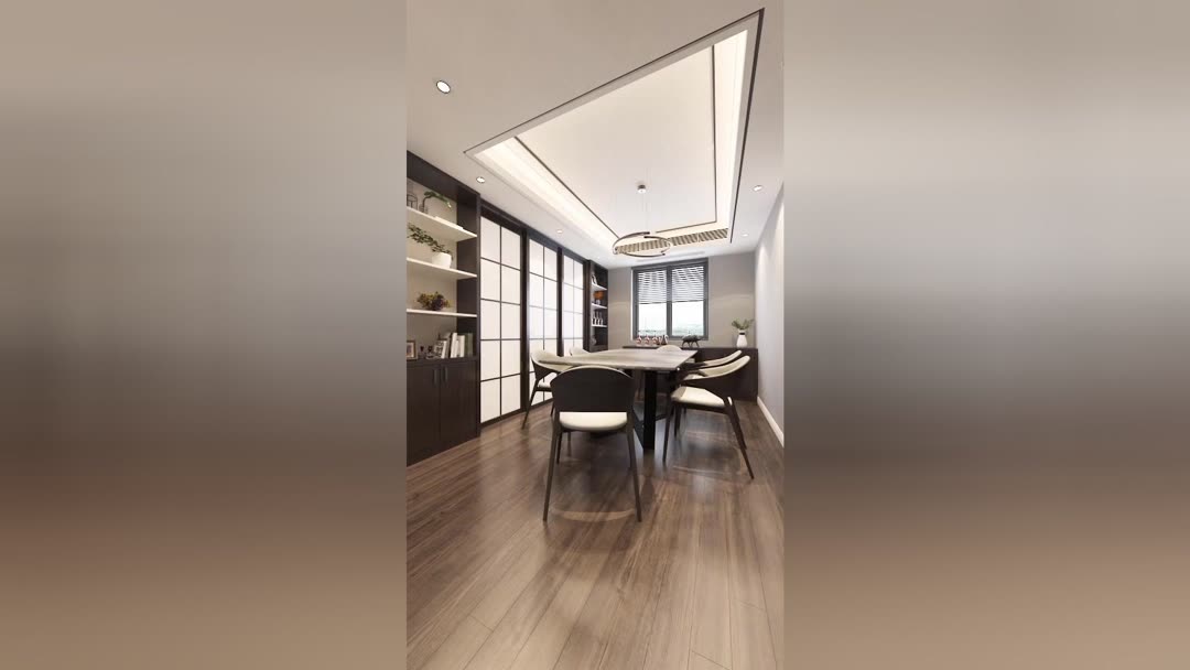 酒柜厨房门连成一体,节约餐厅空间!#装修 小助手